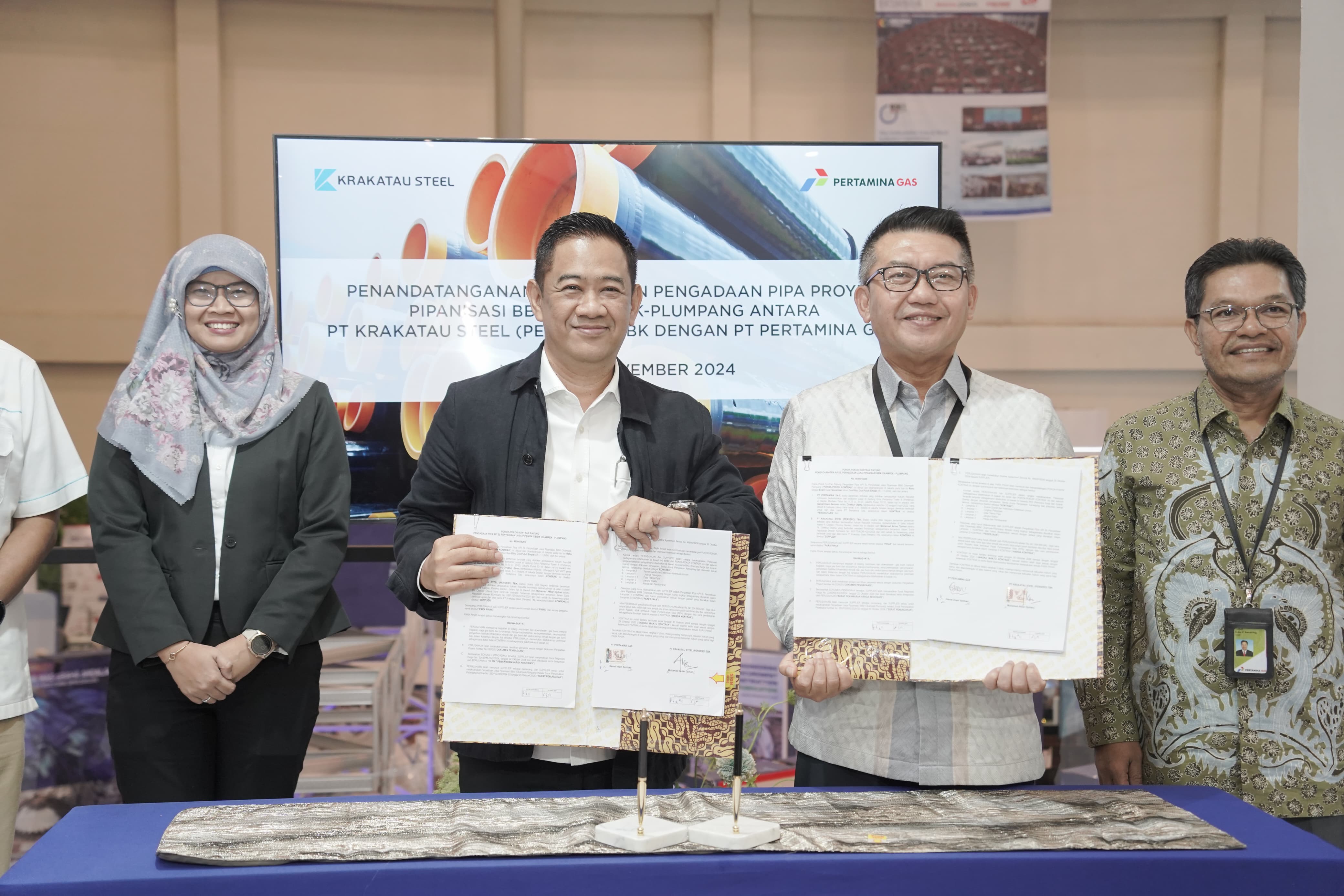 Sinergi BUMN, Krakatau Steel dan Pertagas Jalin Kerjasama Penyediaan Material, Perkuat ...